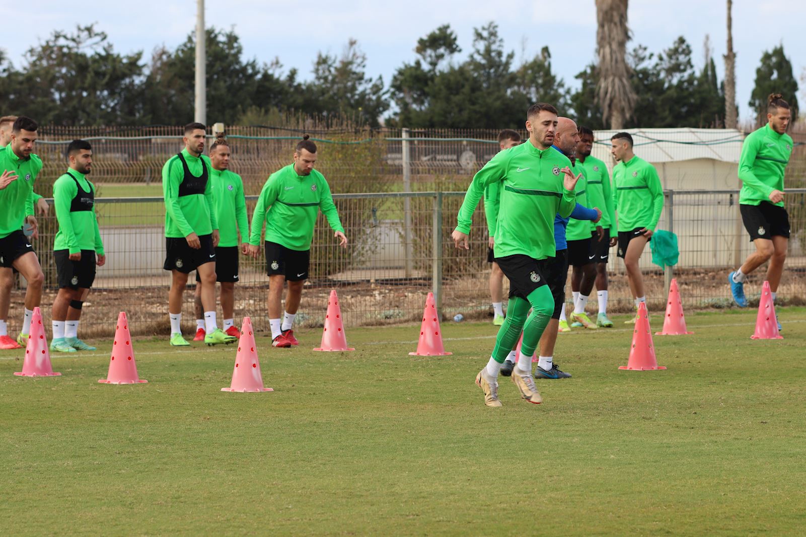 Barak Bachar and Raz Meir before the cup game against Hapoel Jerusalem